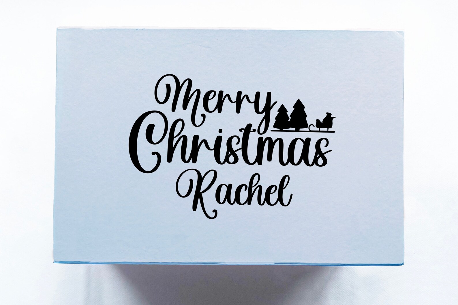 Personalised Christmas Box Vinyl Decal, Self Adhesive Transfer ...