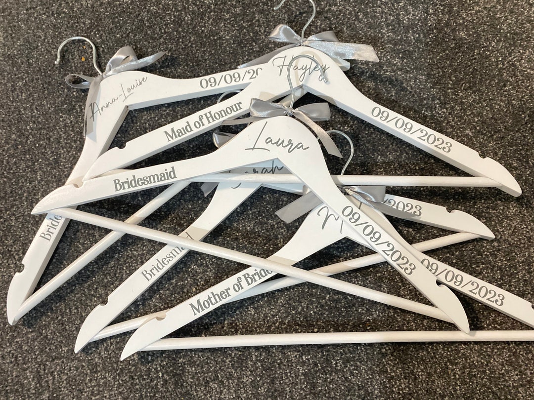 Custom Hanger Sticker Hanger Decal, Hanger Vinyl, Maid of Honour ...