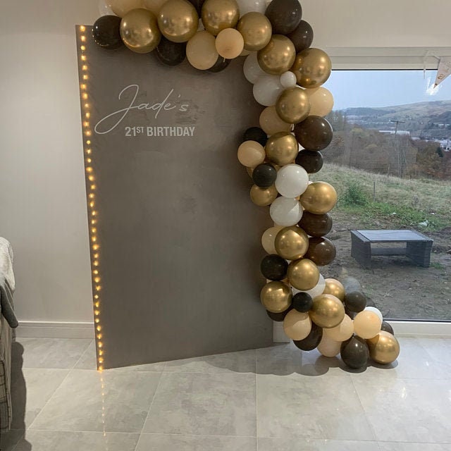 Glossy Large Personalised Backdrop Vinyl Decal - Etsy UK