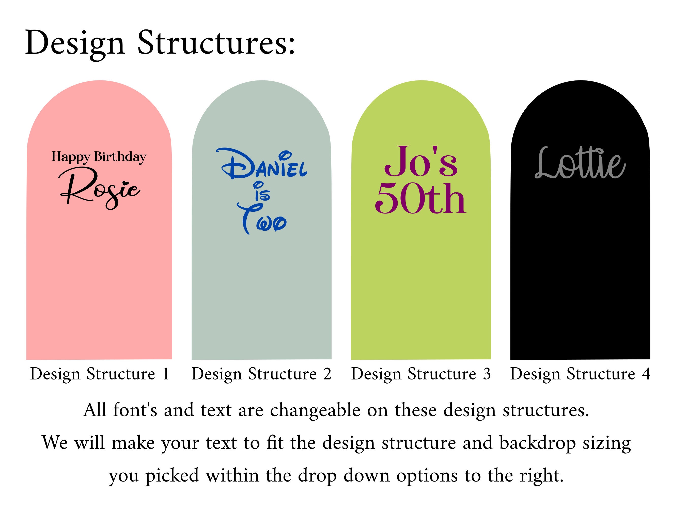 Glossy Large Personalised Backdrop Vinyl Decal Personalised - Etsy UK