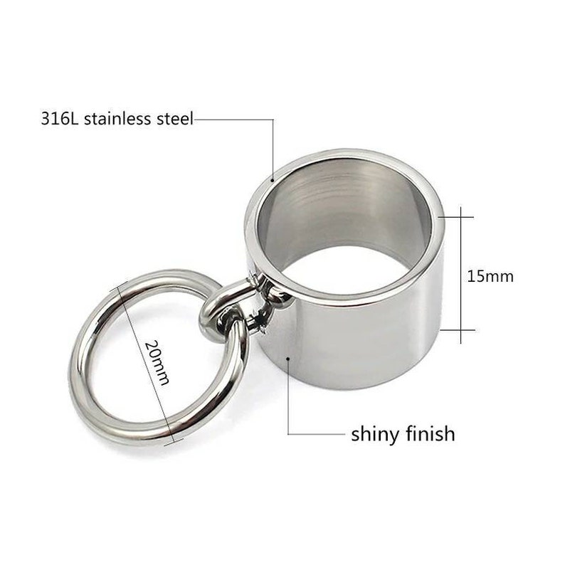 Bdsm ring Slave ring Stainless steel Collar Ring for couple | Etsy