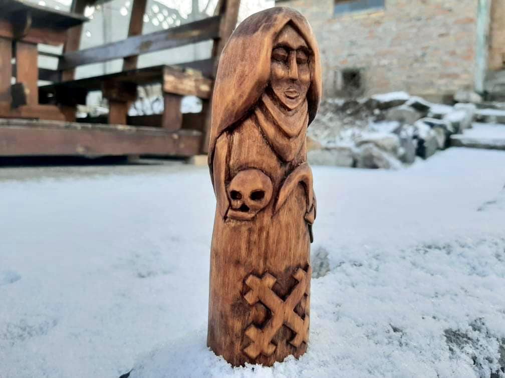 Slavic Gods of Death Mara Goddess Wooden Statue Morana | Etsy