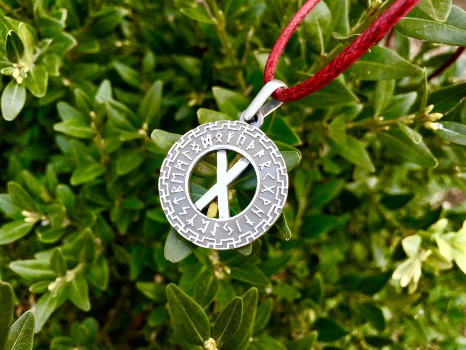 GEBO Rune Pendant Sterling Silver Gebo Rune Necklace Viking | Etsy