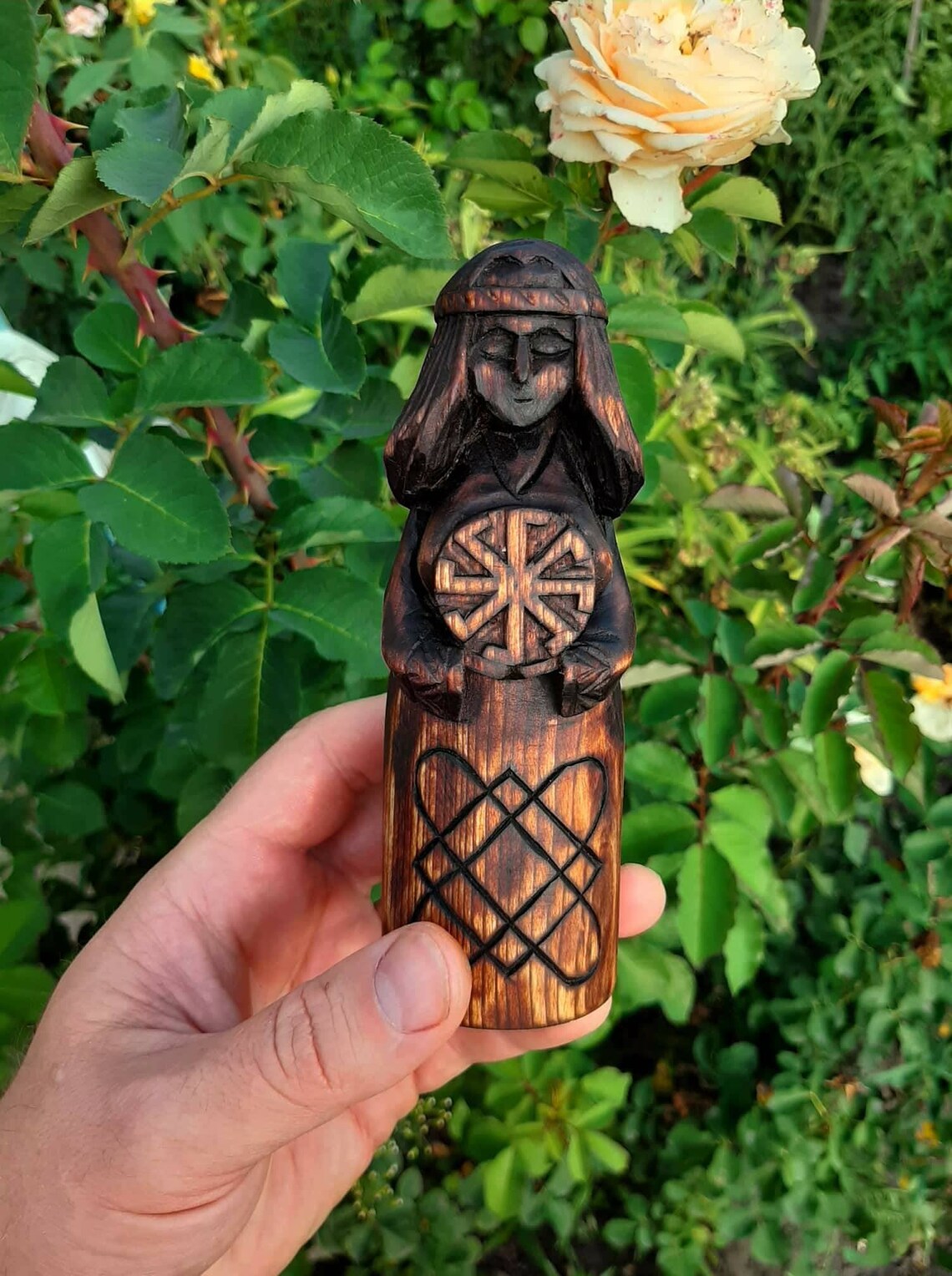 Lada Goddess wooden statue Slavic Mother Lada Pagan Goddess | Etsy