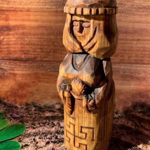 Slavic Goddess Morana Mara Goddess Wooden Statue Chernobog Pagan God ...