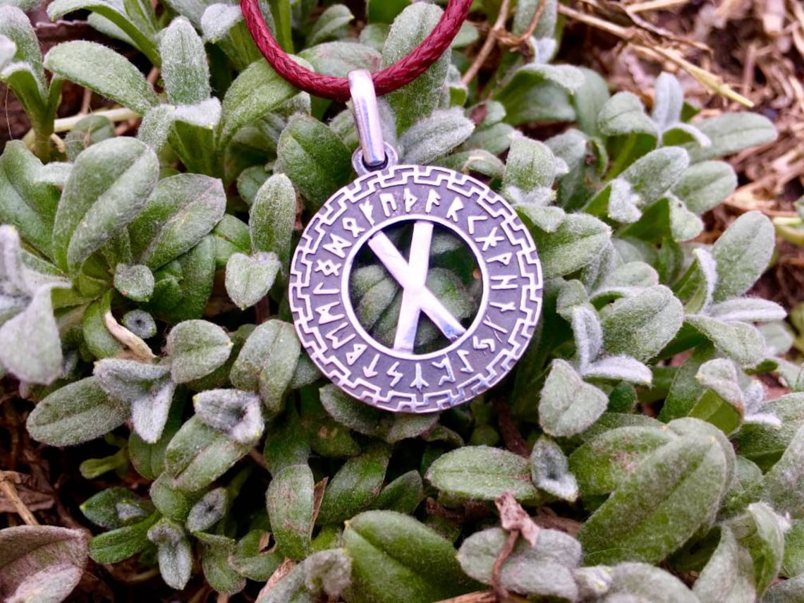 GEBO Rune Pendant Sterling Silver Gebo Rune Necklace Viking - Etsy