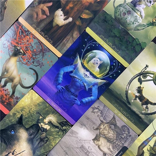Cat Oracle Card Deck - Etsy