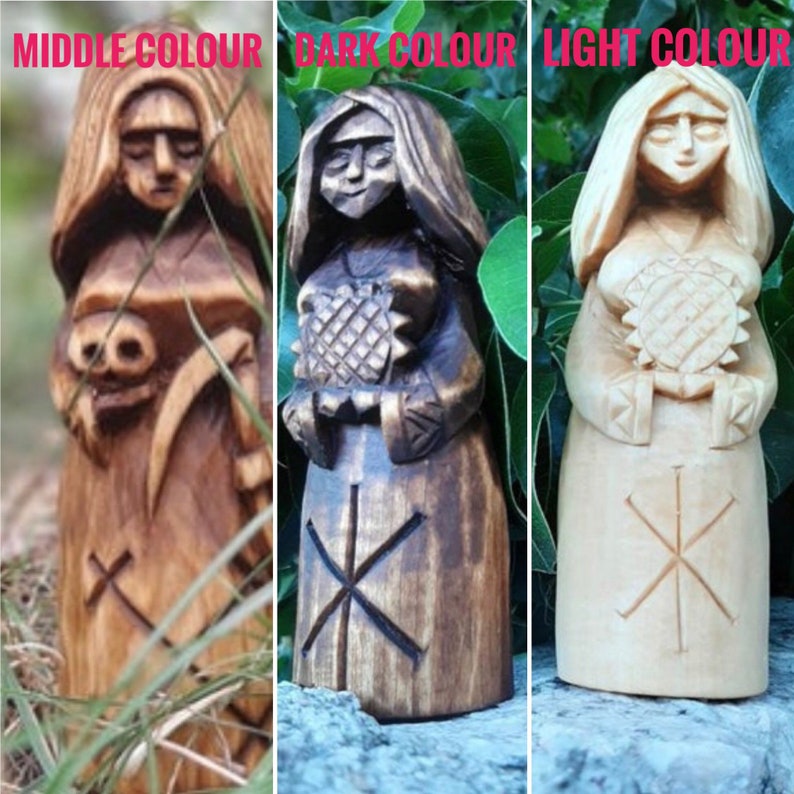 Morena Slavic Goddess Mara Goddess Wooden Statue Marzanna | Etsy