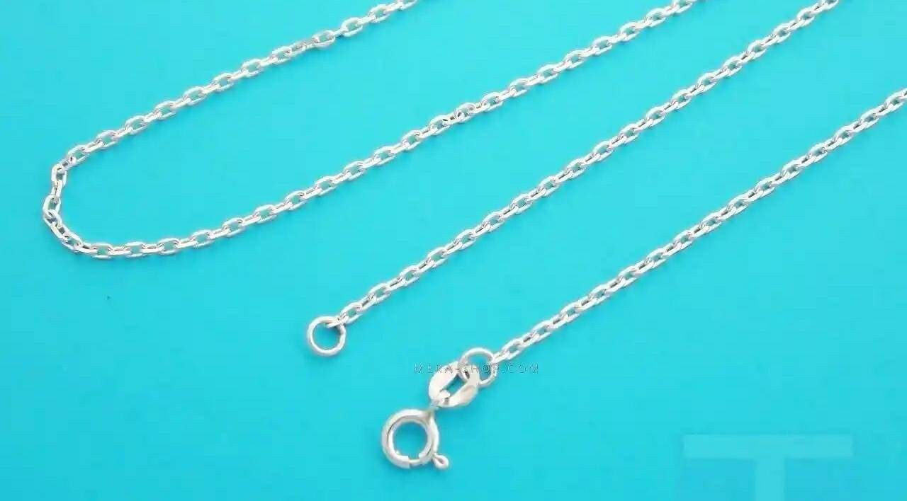 Cable Sterling Silver Chain Silver Chain for Men Silver Chain | Etsy