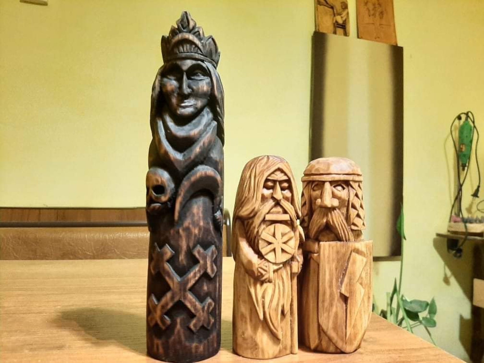 Morena Slavic Goddess Mara Goddess Wooden Statue Marzanna | Etsy