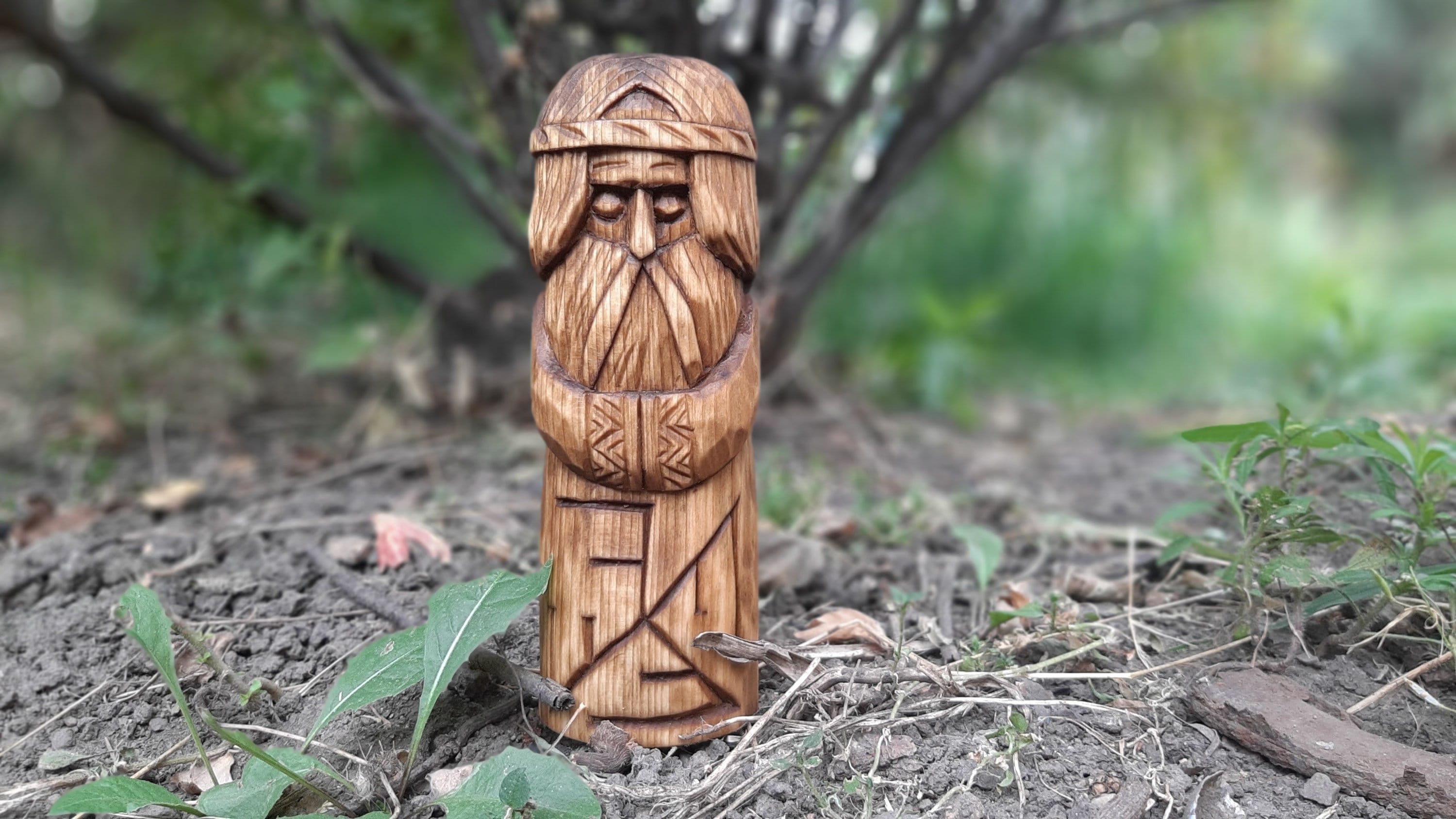 SEMARGL God wooden statue Slavic God Semargl Firebog Pagan God | Etsy