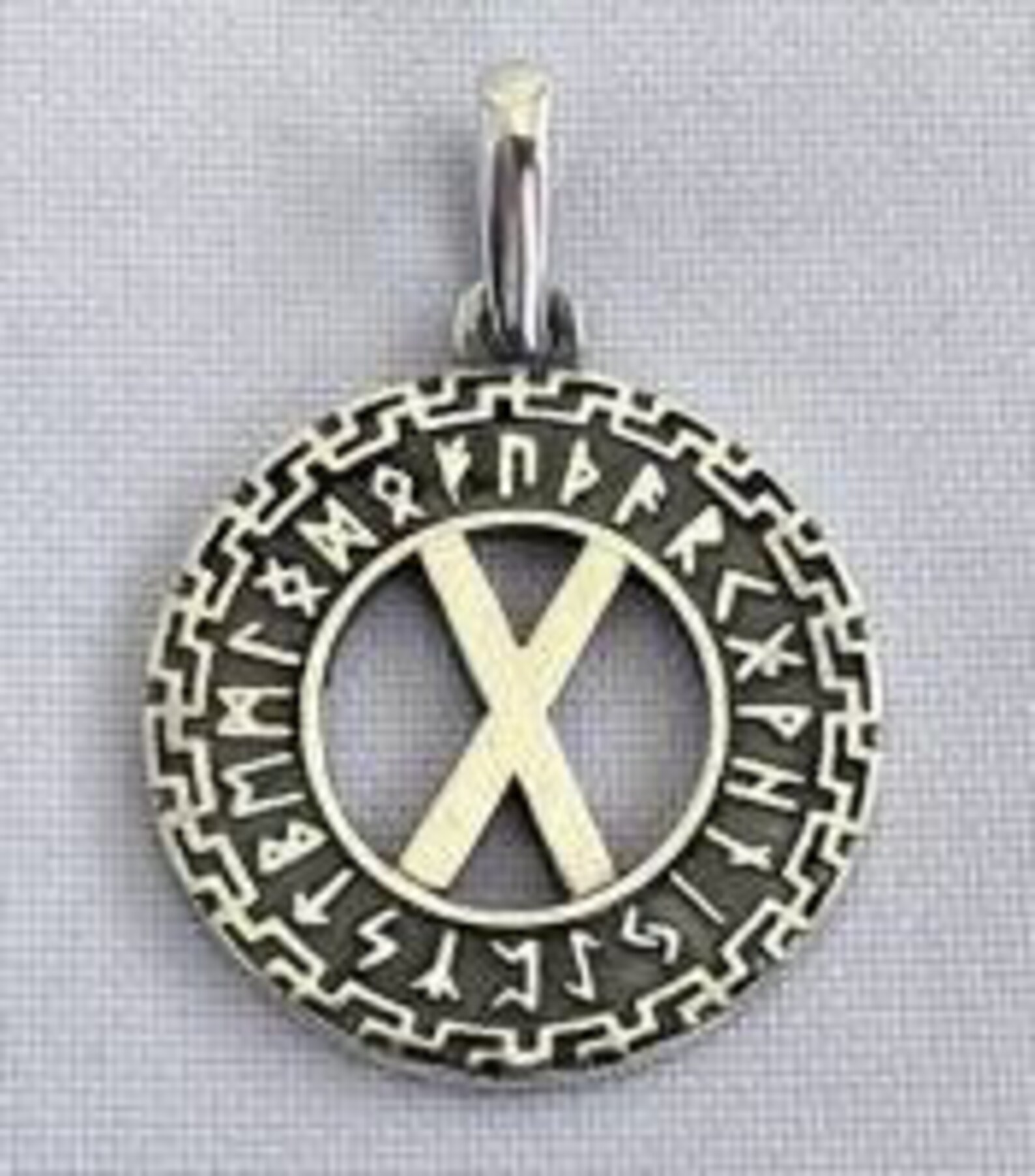 GEBO Rune Pendant Sterling Silver Gebo Rune Necklace Viking - Etsy