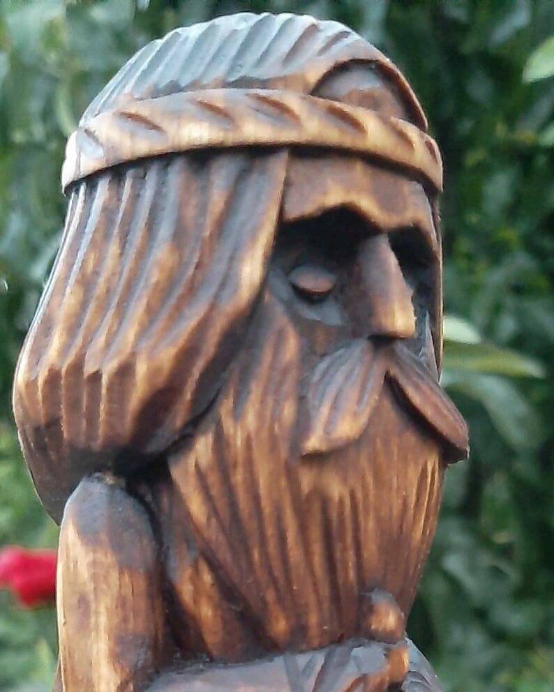 Svarog God Wooden Statue Slavic Father God Svarog Pagan God - Etsy