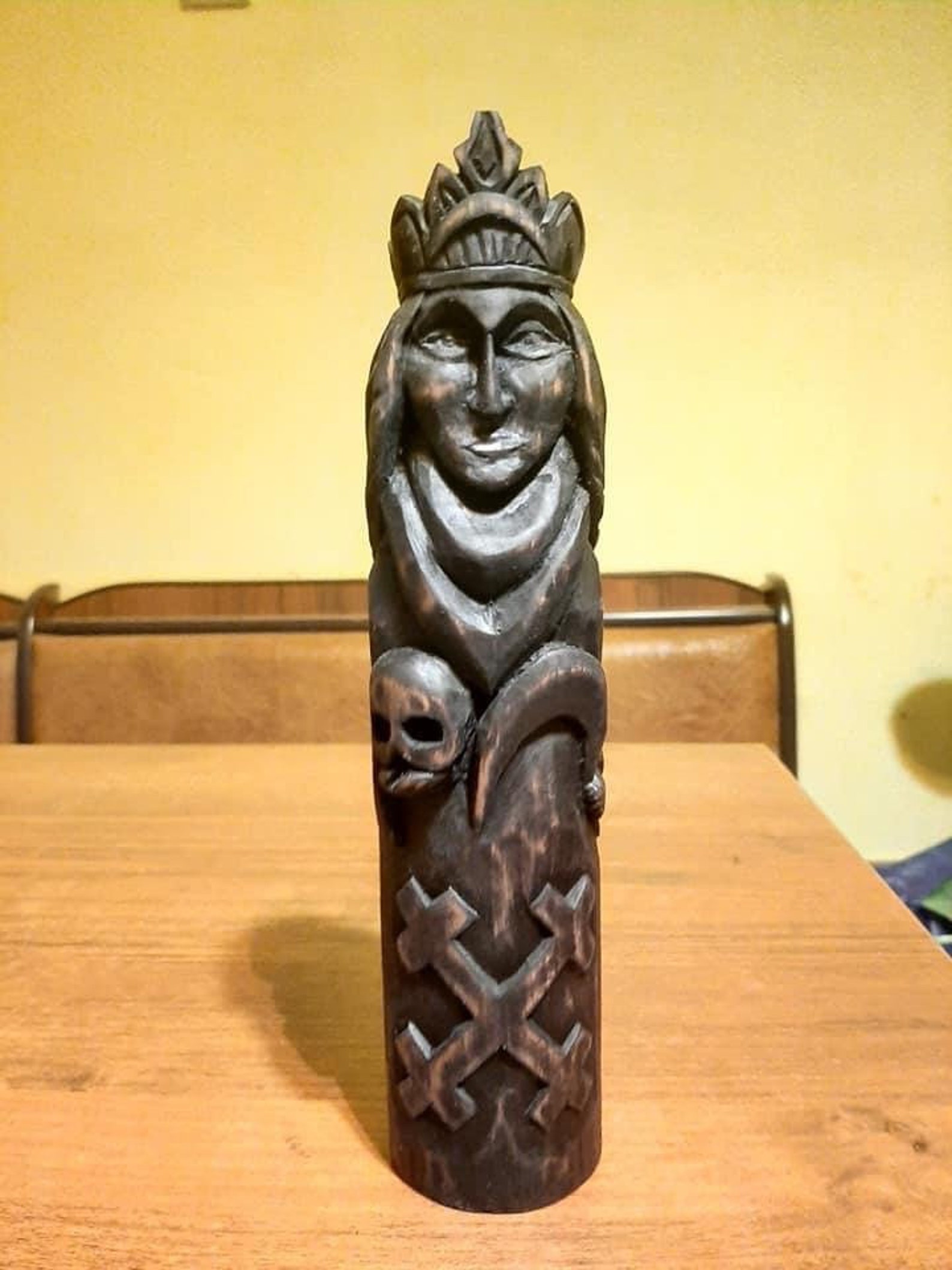 Morena Slavic Goddess Mara Goddess Wooden Statue Marzanna | Etsy