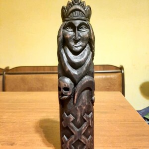 Morena Slavic Goddess Mara Goddess Wooden Statue Marzanna | Etsy