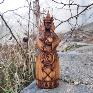 Mara Ukraine Gods Morana Goddess Wooden Statue Slavic Goddess Morena ...