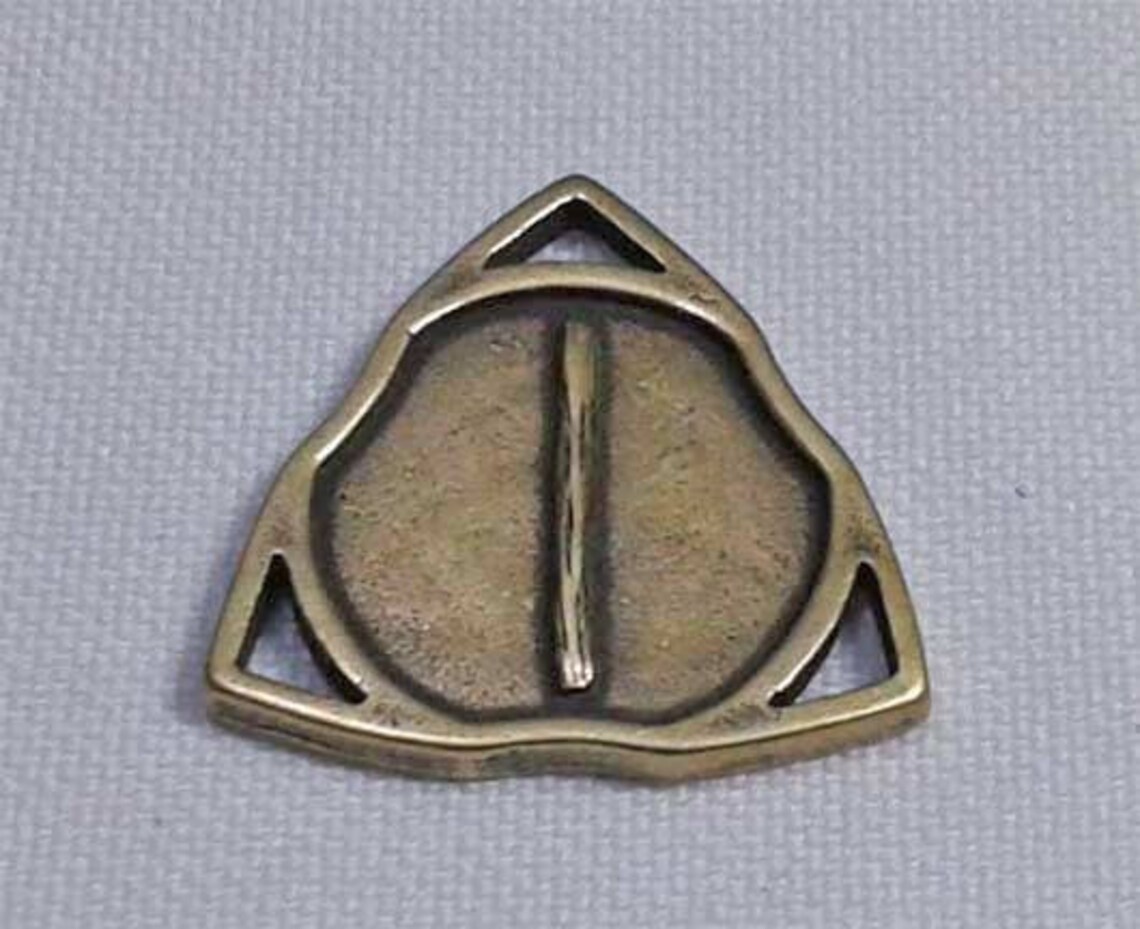 ISA Rune Pendant Bronze Isa necklace Triquetra pendant Viking | Etsy