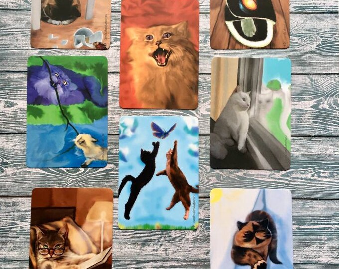 Oracle CATMOTIONS Metaphysical Cards Cat Emotions Oracle Cards - Etsy