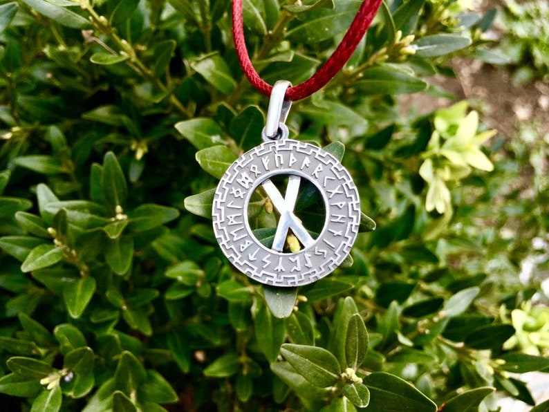 GEBO Rune Pendant Sterling Silver Gebo Rune Necklace Viking | Etsy