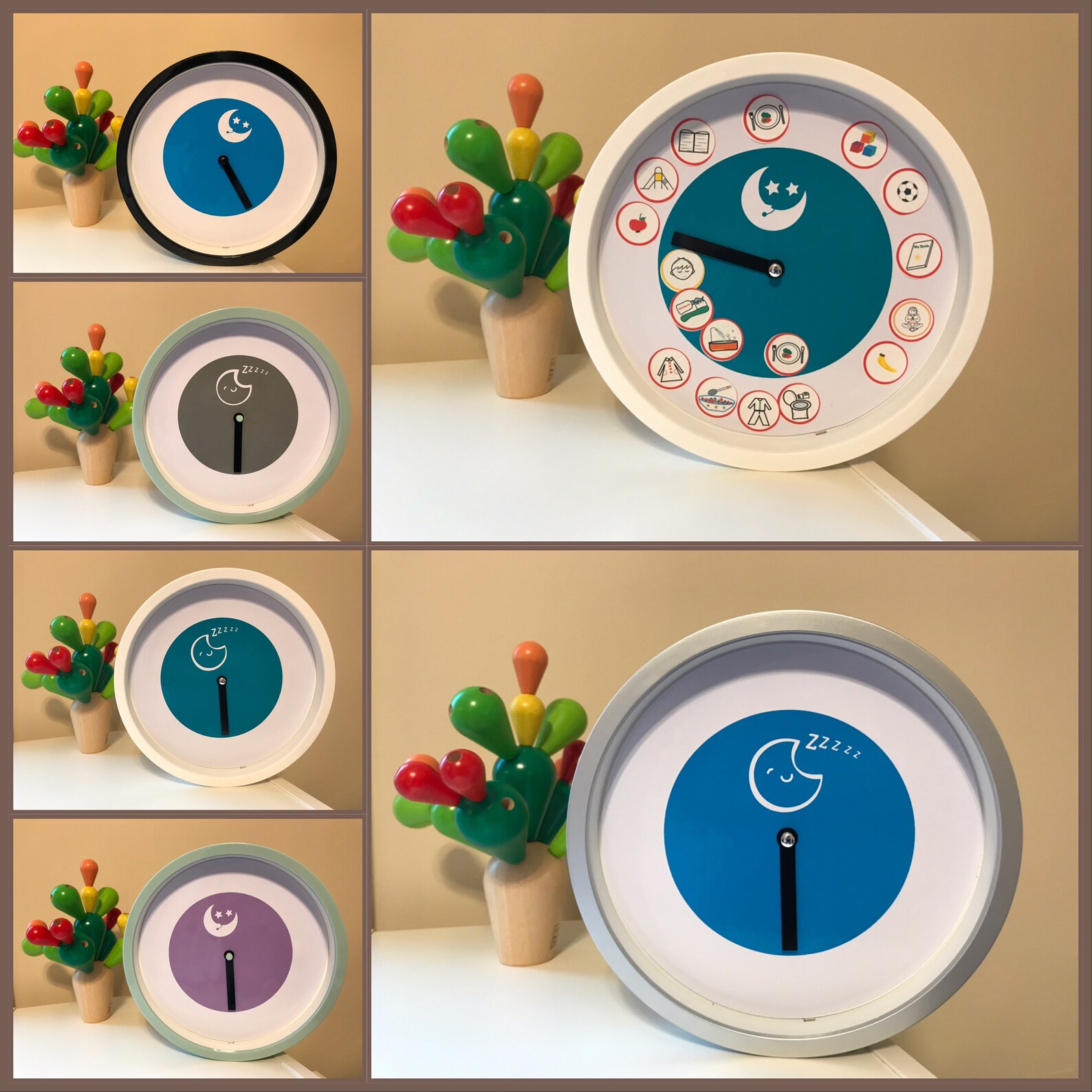 Activity Clock With Repositionable Stickers - Etsy