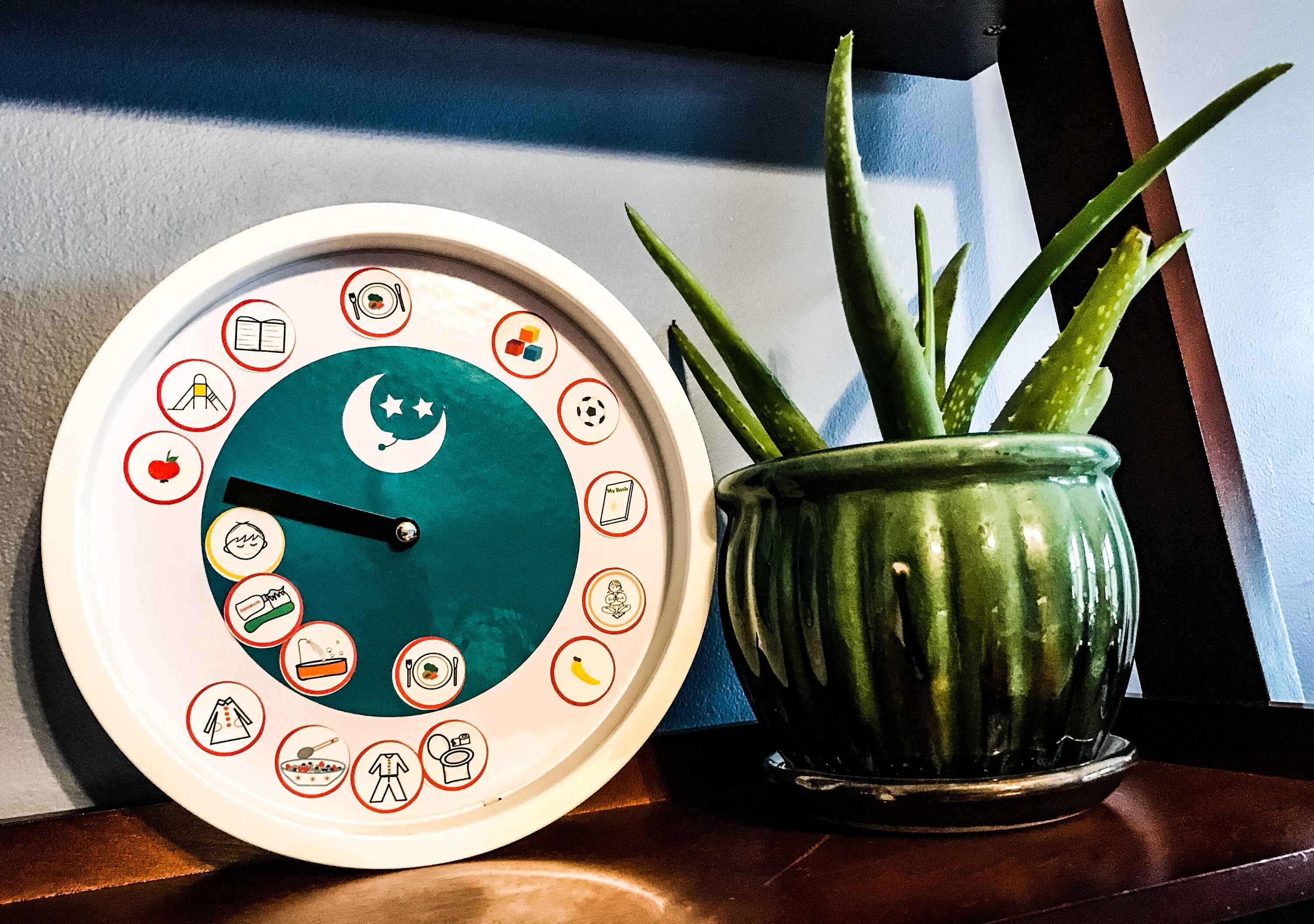 Activity Clock With Repositionable Stickers - Etsy