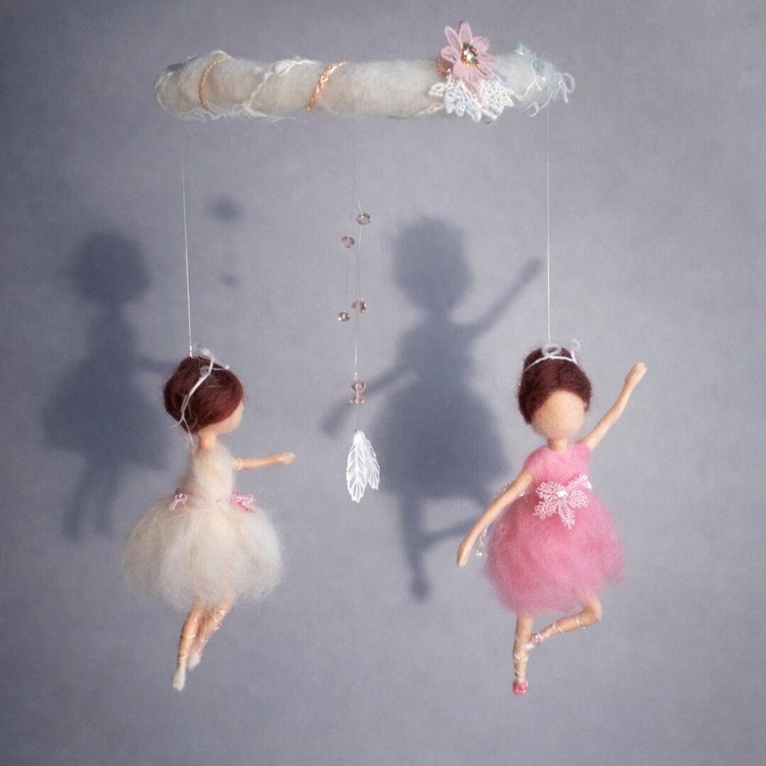 Handmade Ballerina Mobile – Needle Felted Ballet Dancers – Waldorf ...