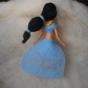 Arabian Princess Doll wool Felted Miniature Soft Doll Waldorf Inspired ...