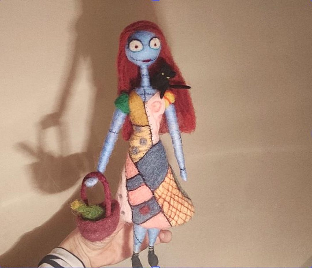 Zombie Felted Doll, Soft Sculpture Figurine Character Halloween ...
