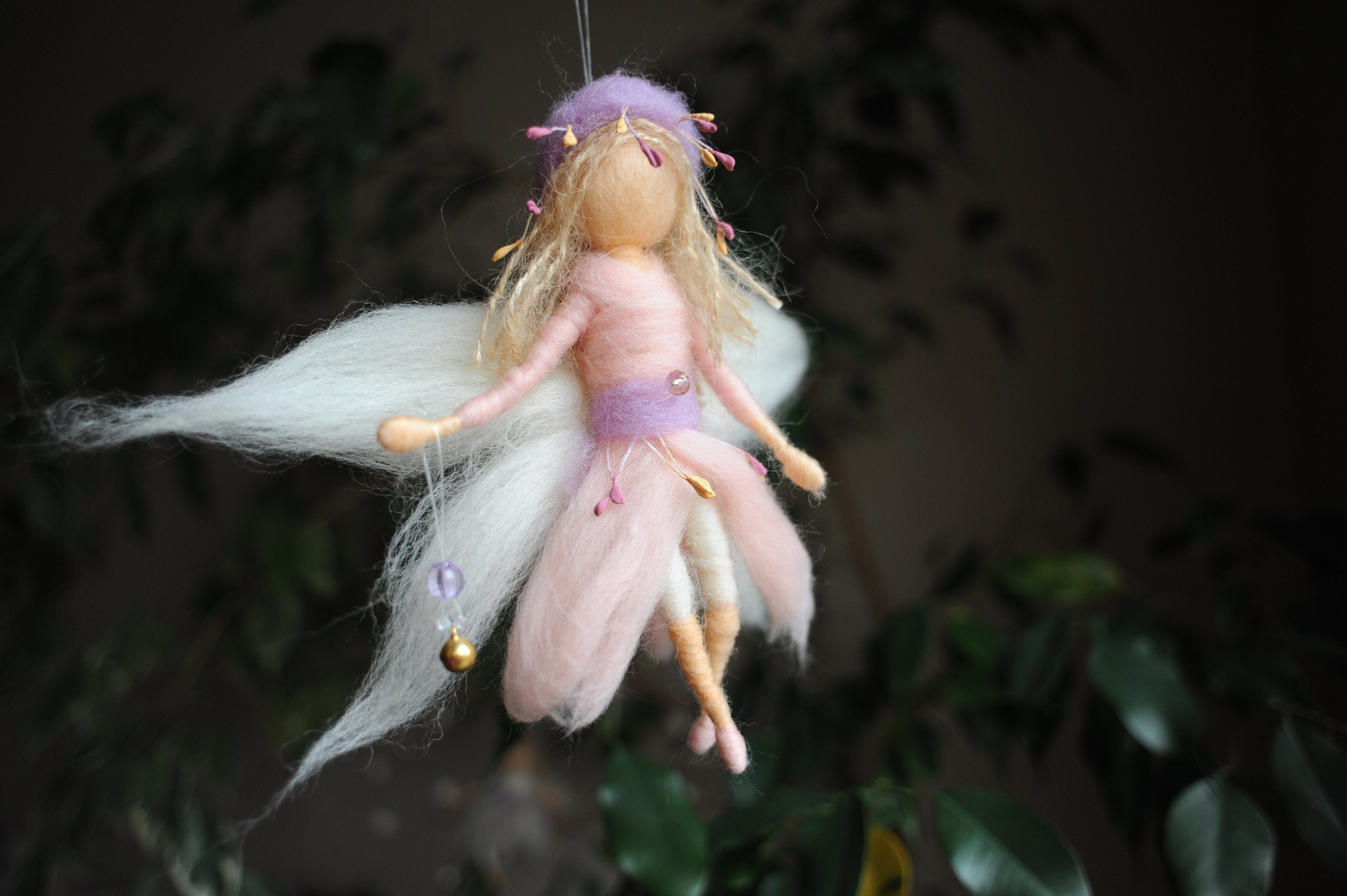 Spring Flower Fairy Wool Felted Doll Waldorf Inspired - Etsy