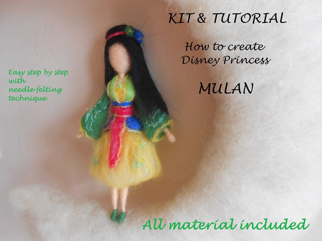 Needle Felted Chinese Princess Doll KIT: Craft Tutorial (PDF) - Etsy