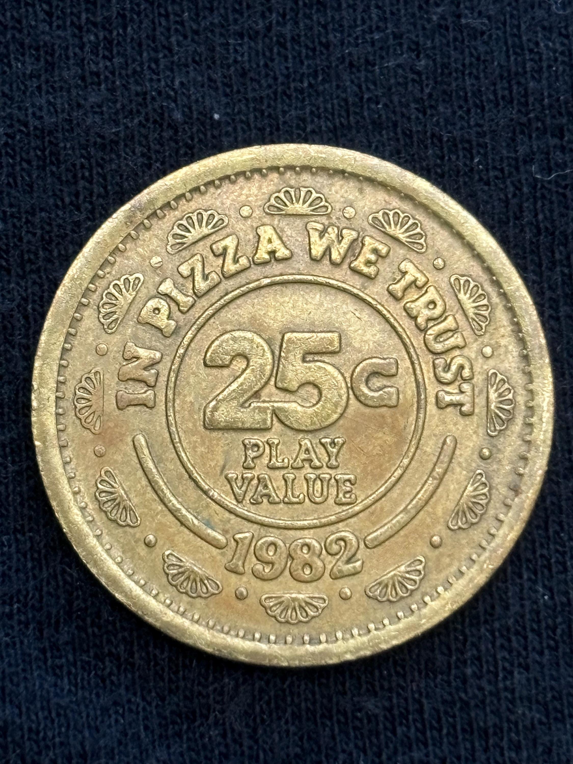 Rare 1982 Chuck E. Cheese Token – Vintage Showbiz Pizza Arcade Coin ...