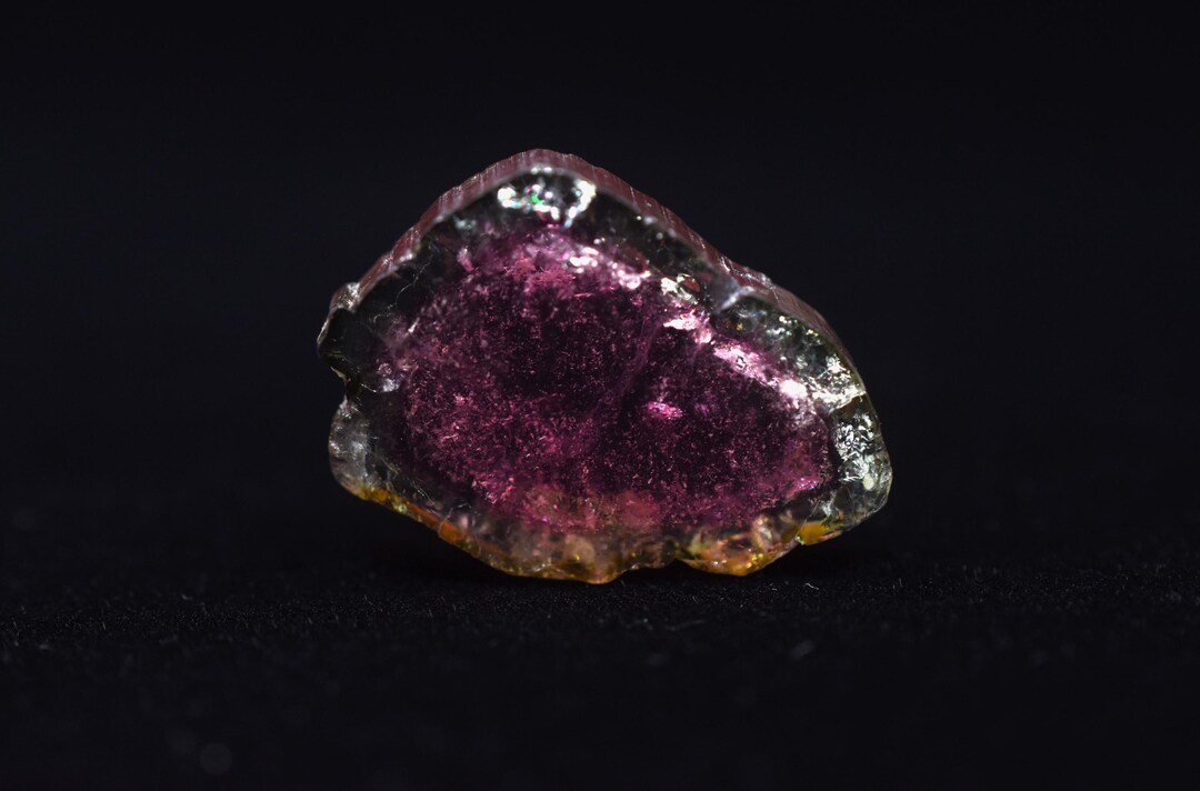 STUNNING Watermelon Tourmaline Slice -- Polished Rough -- 12.32 Carats ...