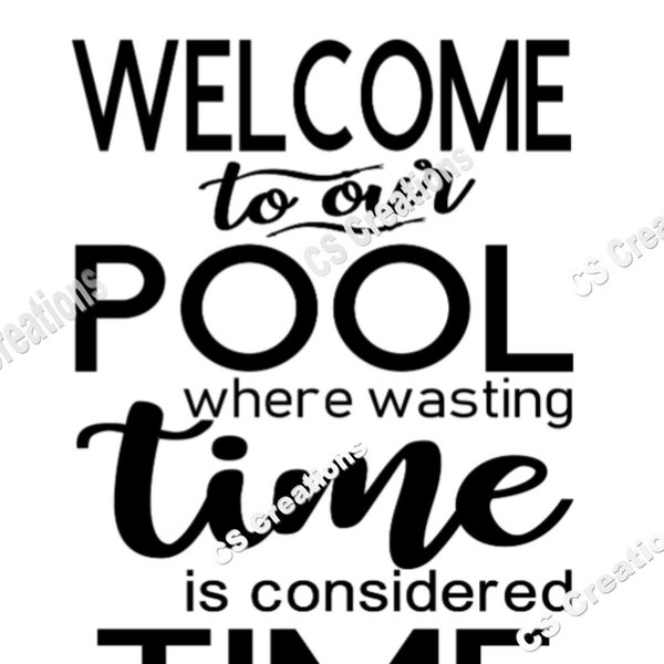 Pool Svg - Etsy