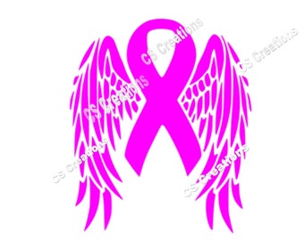 Pink Ribbon Angel Clipart Png