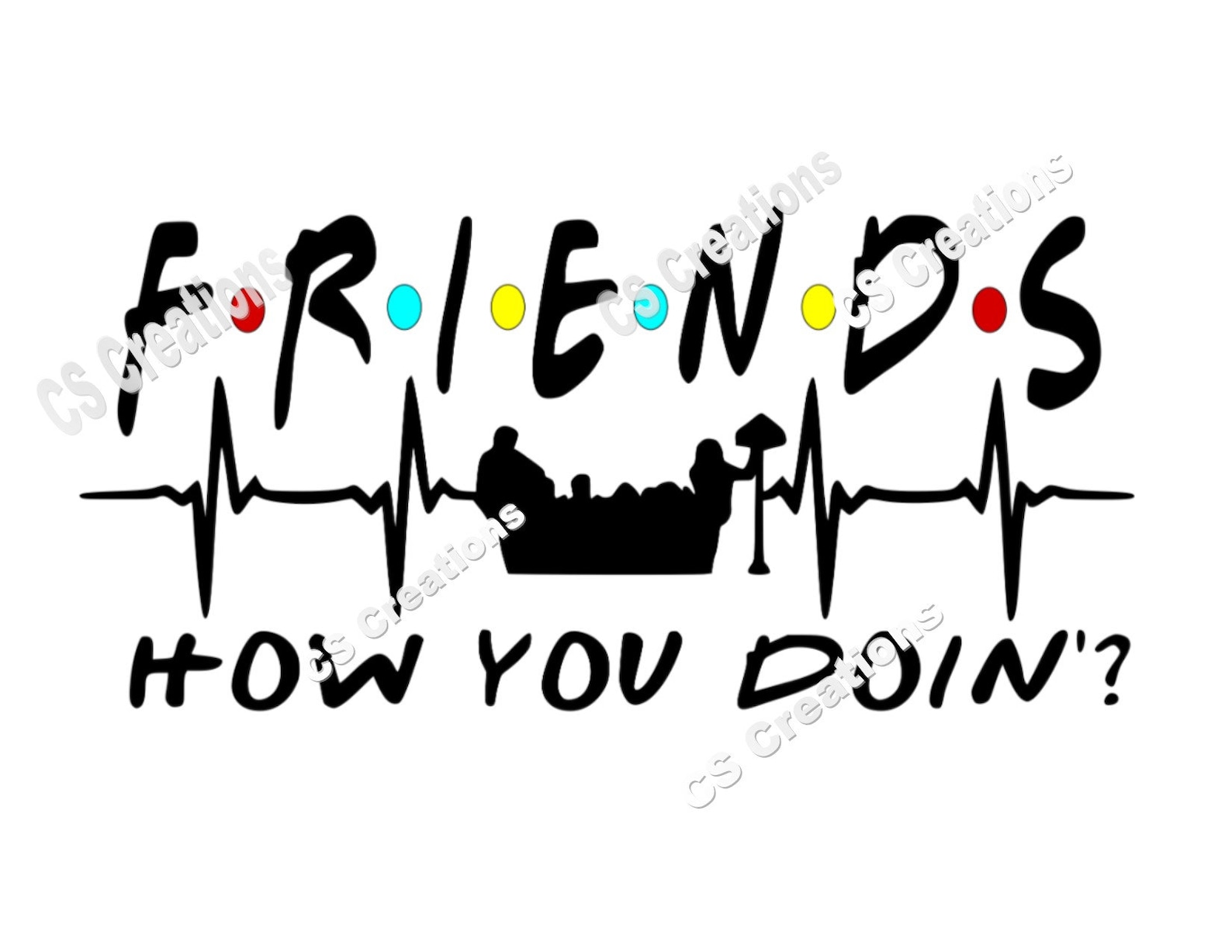 Friends How You Doin SVG/PNG - Etsy