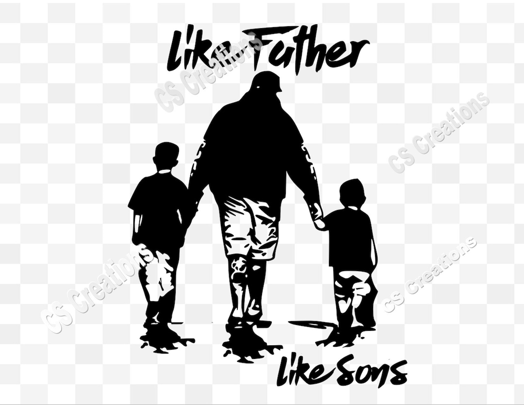 Like Father Like Sons SVG/PNG Custom *made to Order* Personalize to ...