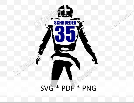 Football Player SVG/PNG/PDF | Etsy