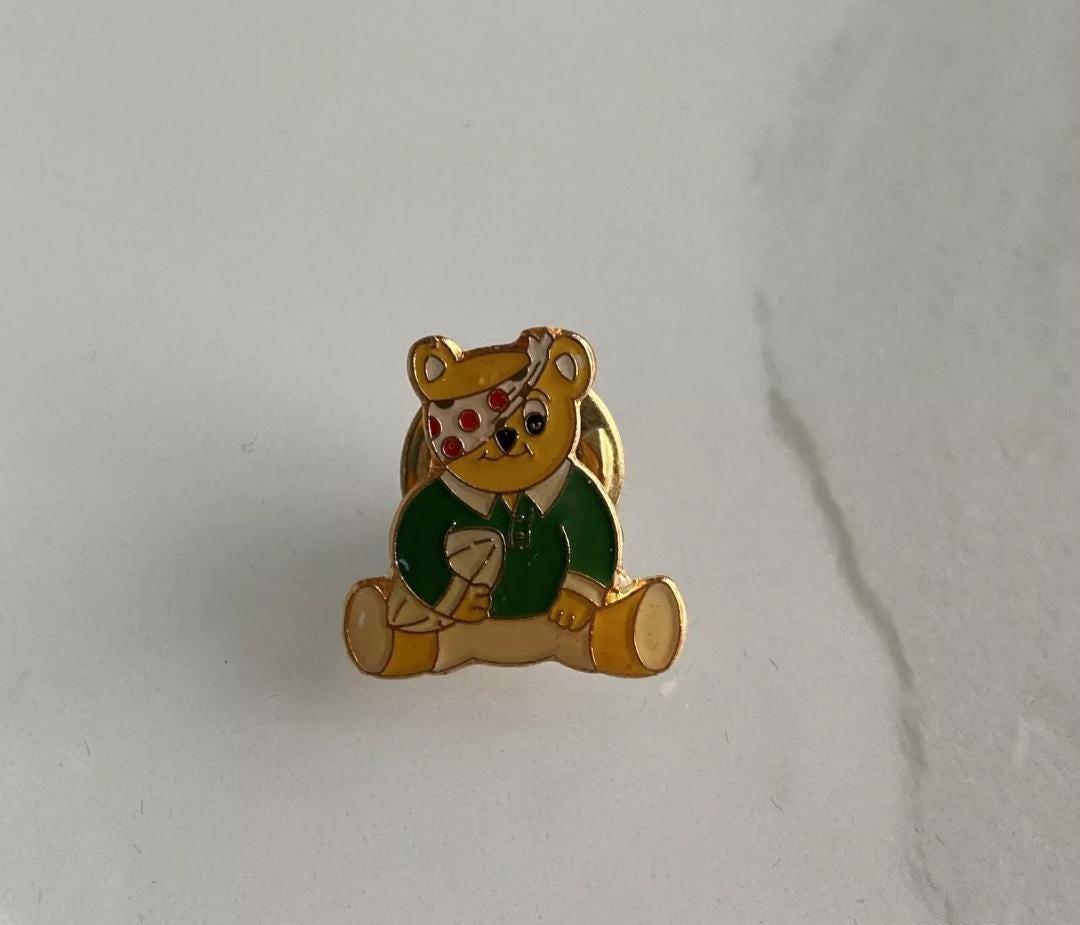 Children in Need Pudsey Pin Badge Vintage 1997 - Etsy