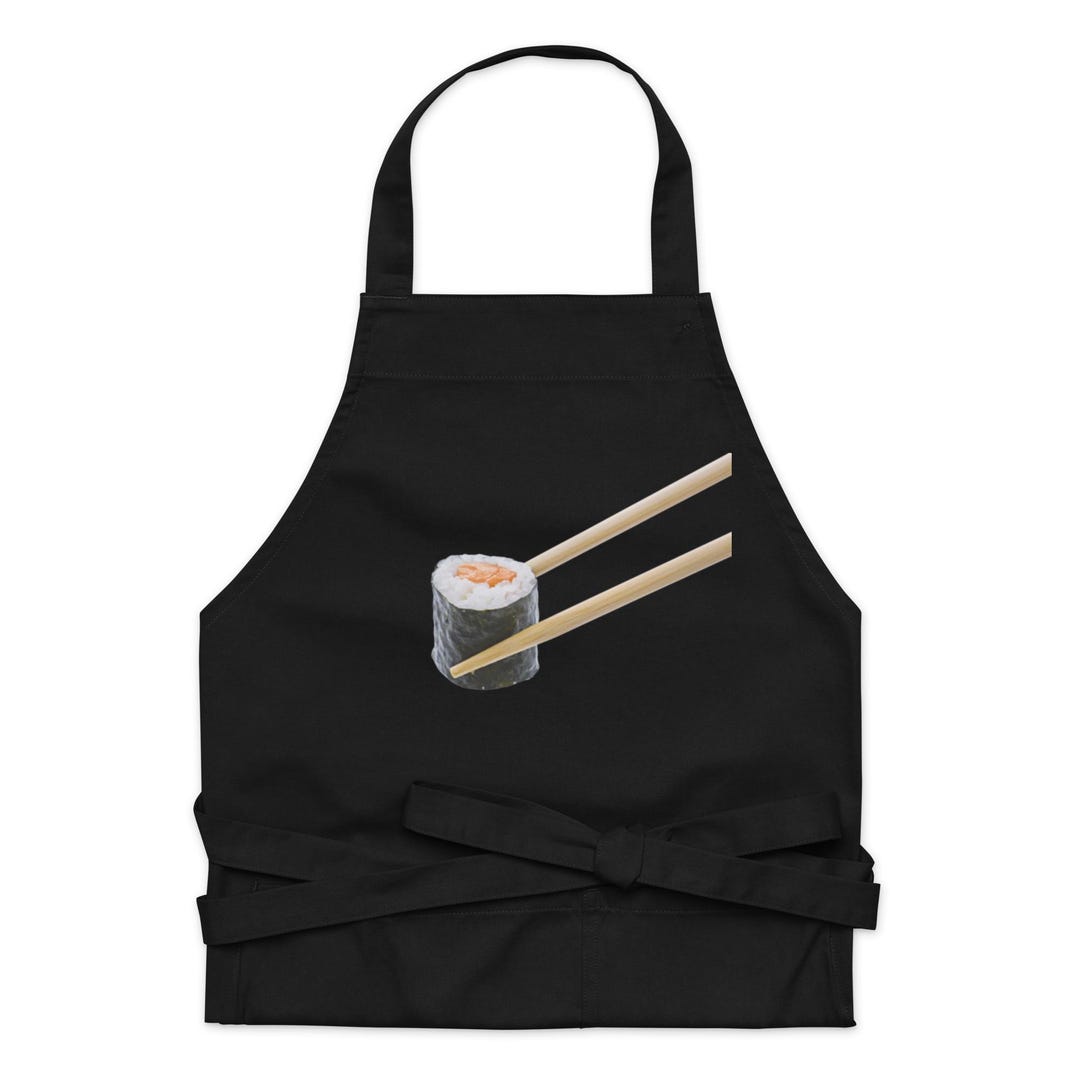 Suz SUSHI Apron Japanese Sushi Roll Apron Chopsticks Apron Gift for Her ...