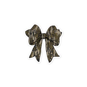 Suz BOTTOMLAND CAMO BOW Vinyl Decal Sticker Bottomland Coquette Bow ...