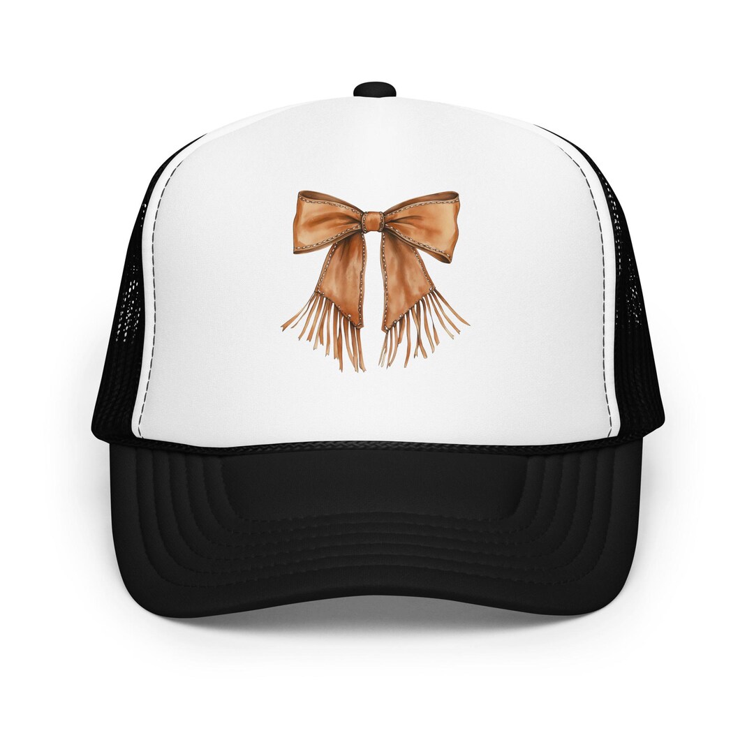 Western Coquette Trucker Hat: Country Girl Bow Accent - Etsy