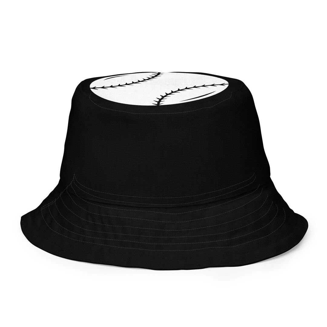 Suz SOFTBALL/BASEBALL Reversible Bucket Hat Game Day Sports Baseball ...