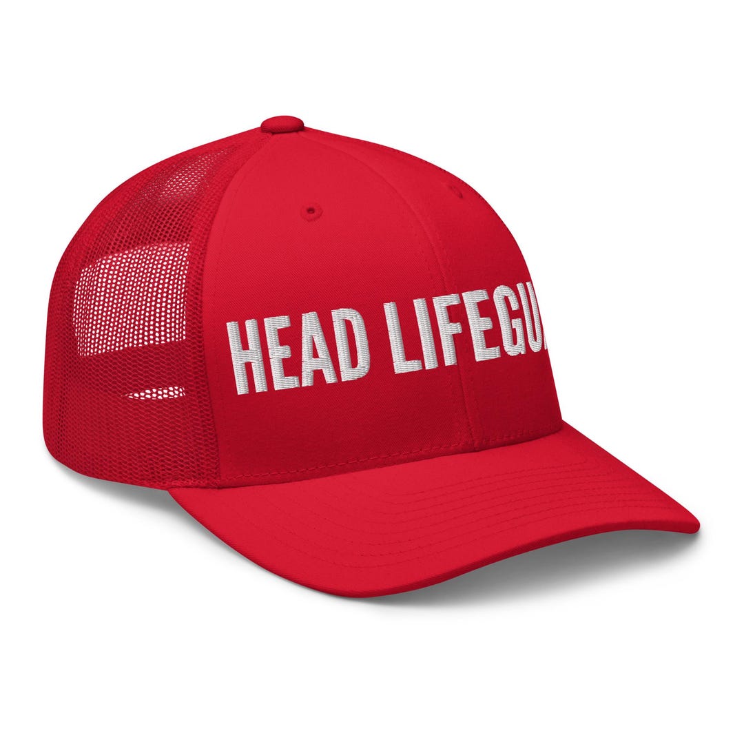 Suz HEAD LIFEGUARD Retro Trucker Hat Embroidered Head Lifeguard Trucker ...