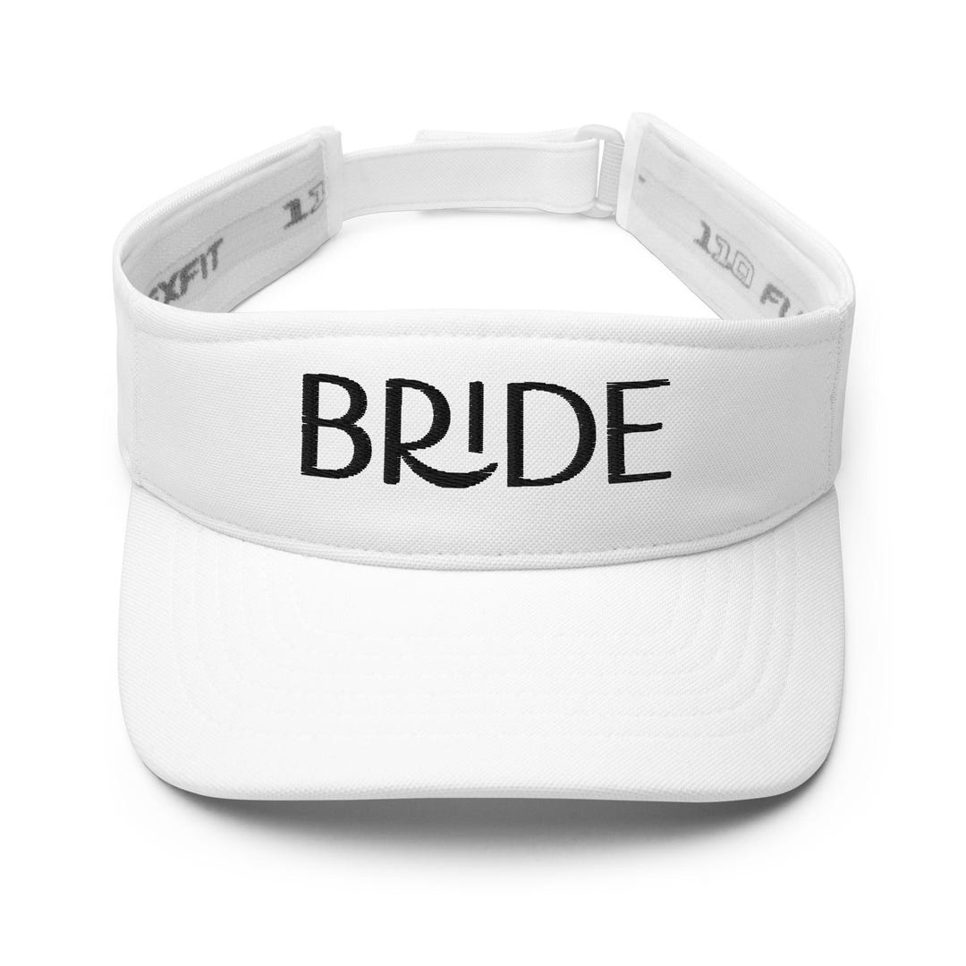 Suz BRIDE Visor Embroidered Visor for the Bride Bachelorette Party ...