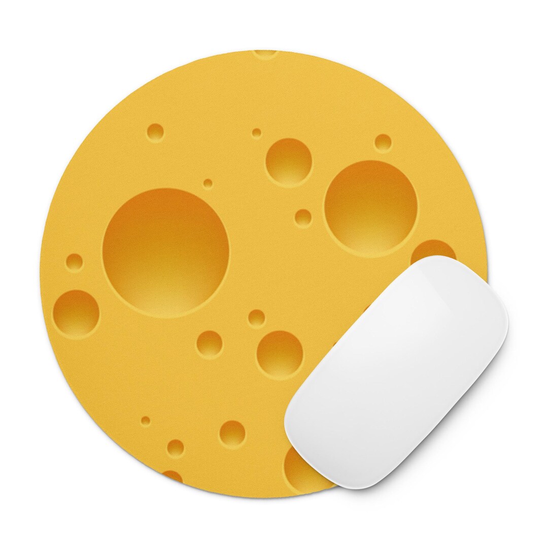 Cheese Round Mouse Pad: Office Desk Mousepad Decor - Etsy