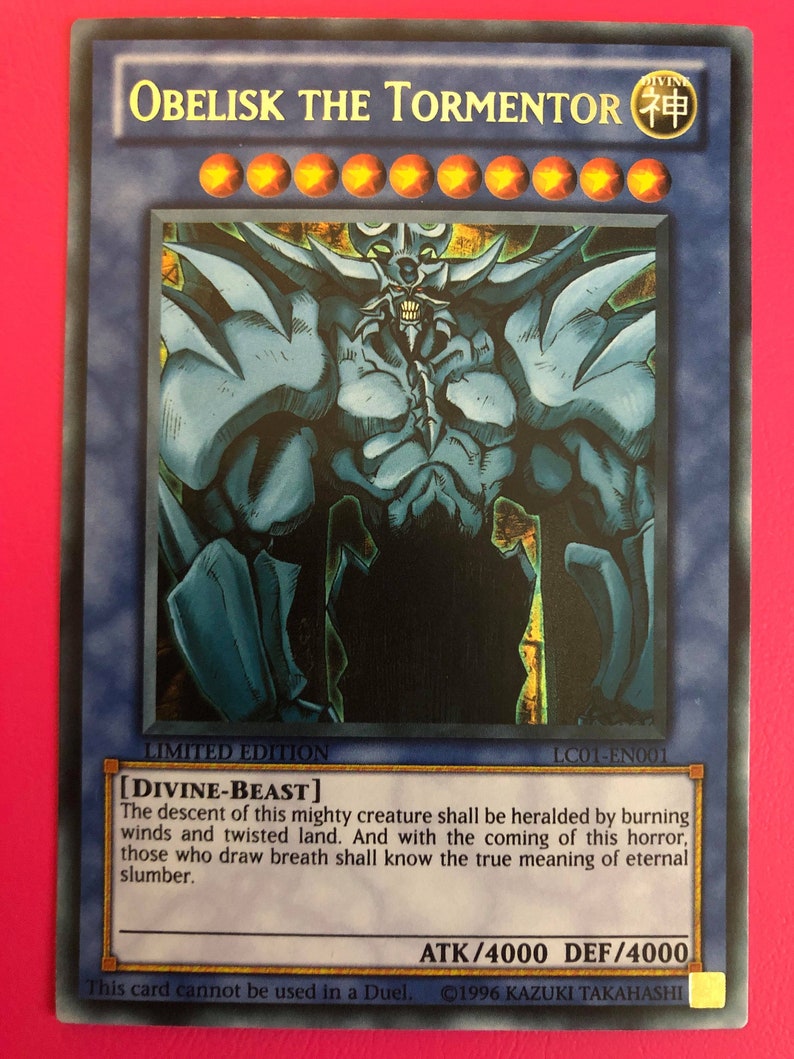 Obelisk the Tormentor - LC01-EN001 - Ultra Rare - LIMITED EDITION ...