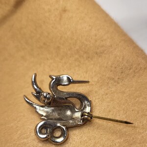Vintage Mini Swan Brooch - Etsy