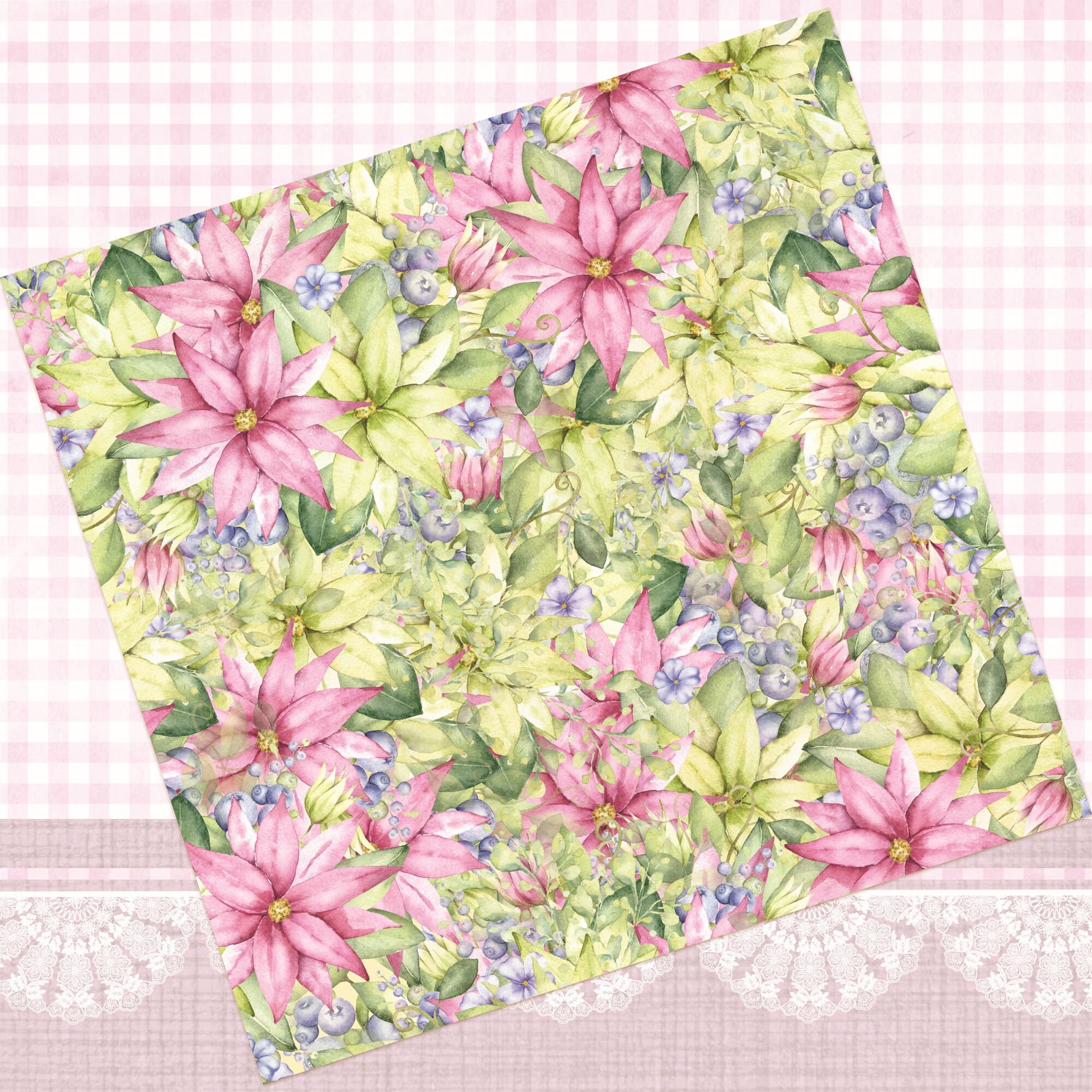 Teddy Bear Digital Paper Set Baby Girl Digital Paper Pack Nursery ...