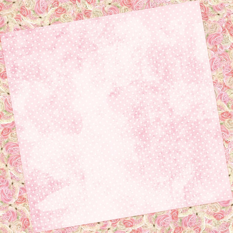 Sweet Bunnie Digital Paper Set Scrapbook Digital Paper Pack Birthday ...