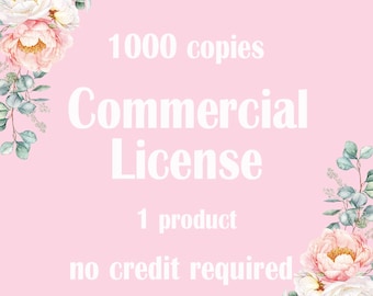 COMMERCIAL LICENSE for Small Business for Single Product - Etsy